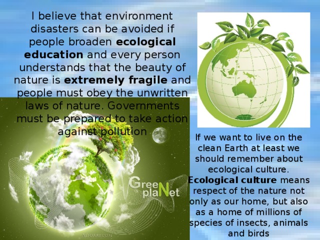 Ecological problems and environment protection