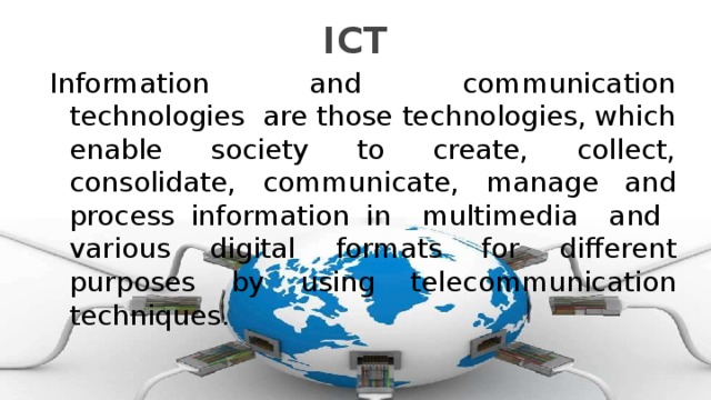 Information technologies in the professional sphere. Industrial ICT